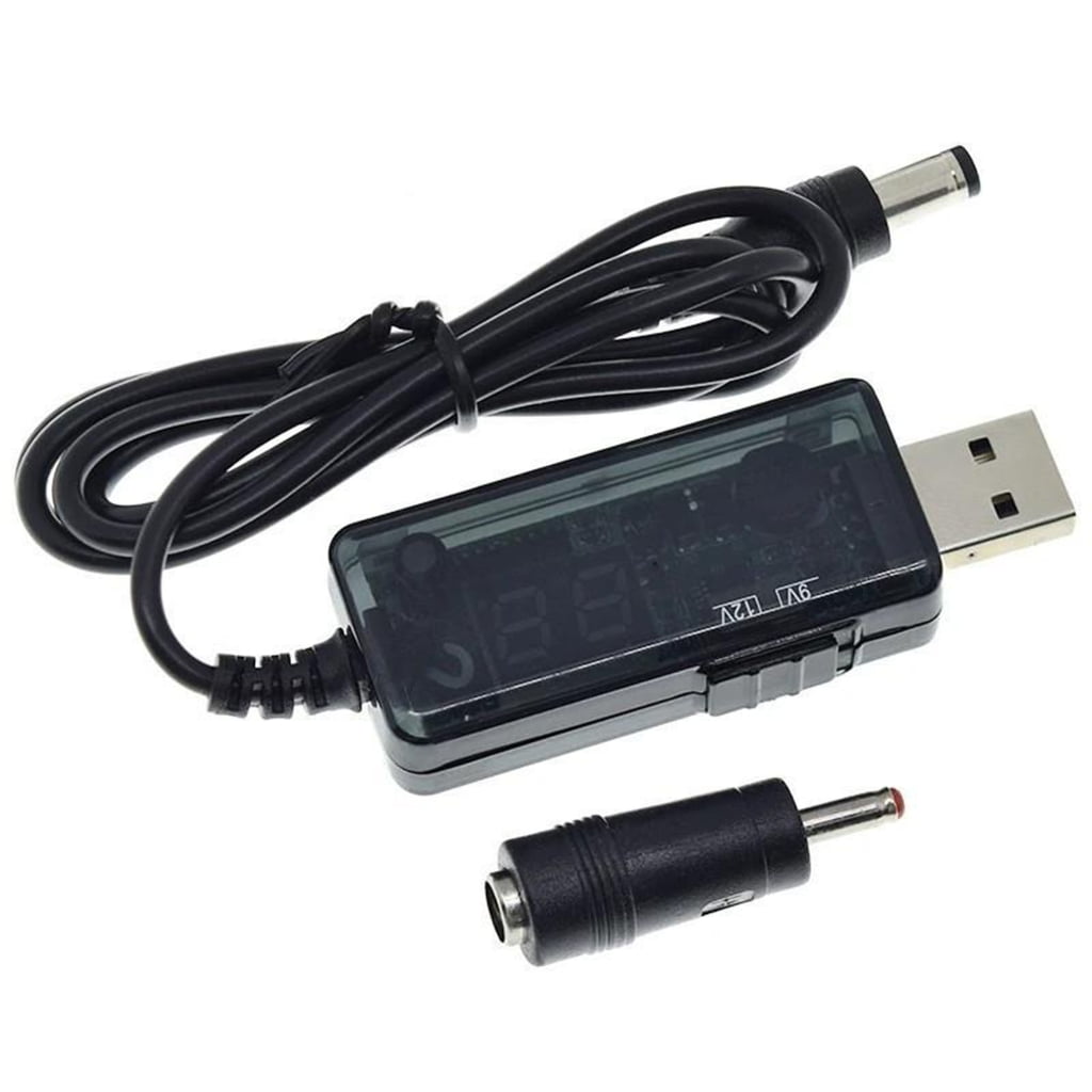 WINDLAND USB Power Supply Cord 5V To 9V/12V Conversion USB to DC5.5x2 ...