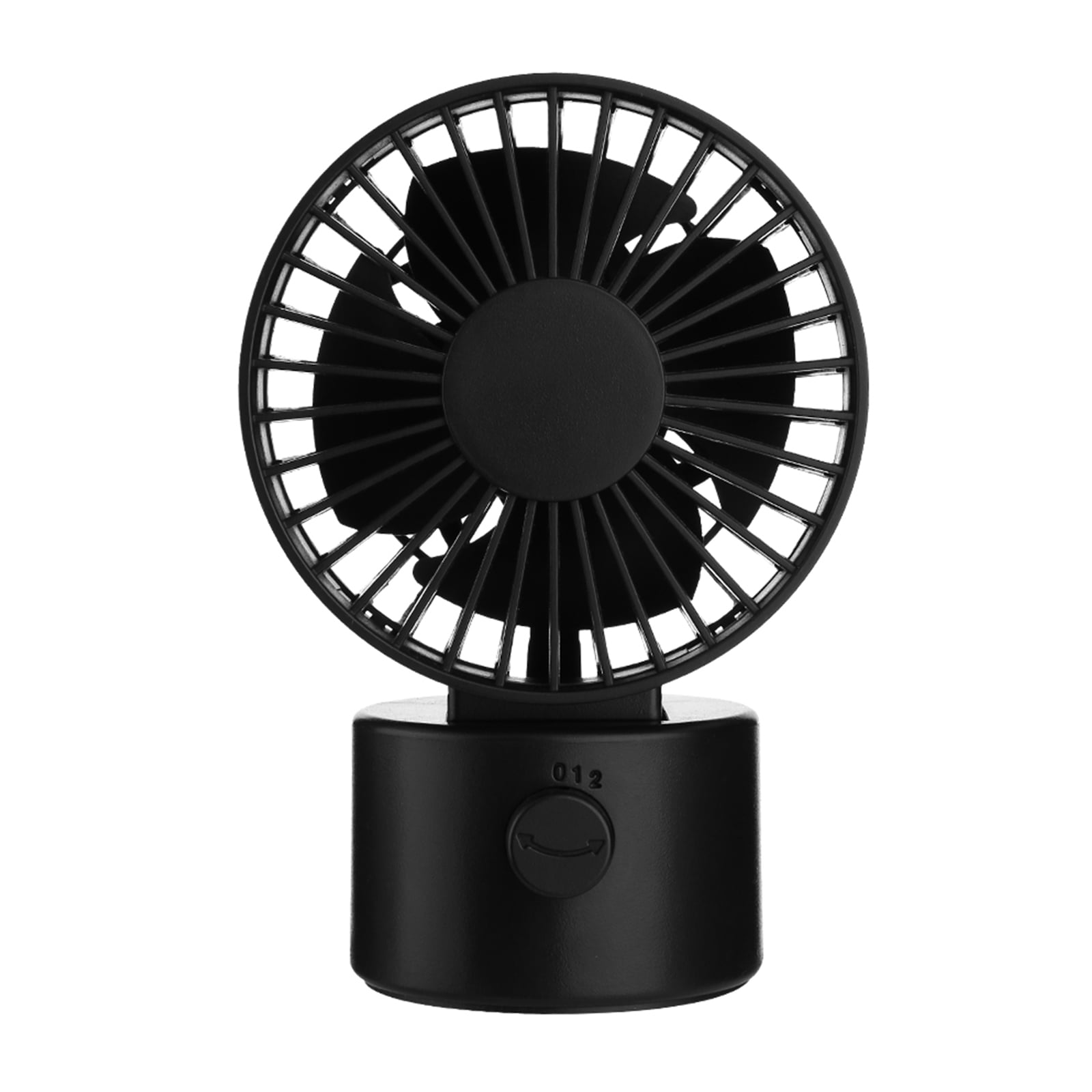 WINDLAND USB Powered Desk Fan 2 Speeds Shaking for Head Portable Mini ...