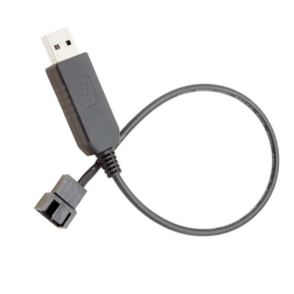 WINDLAND USB To 4Pin 5V To 12V Step Up Line USB Sleeved PC Fan Power ...