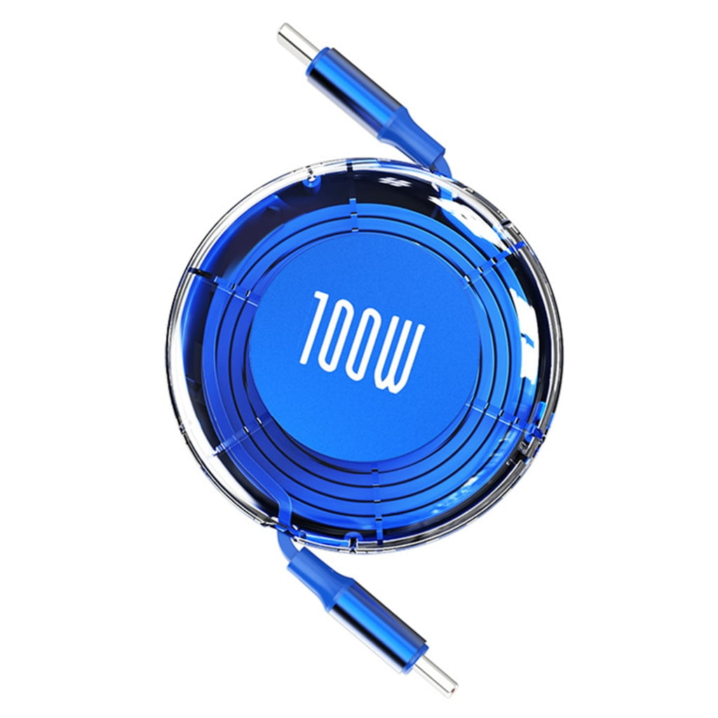 WINDLAND USB TypeC Data Cord Retractable USB C Cable for Travel Phone ...