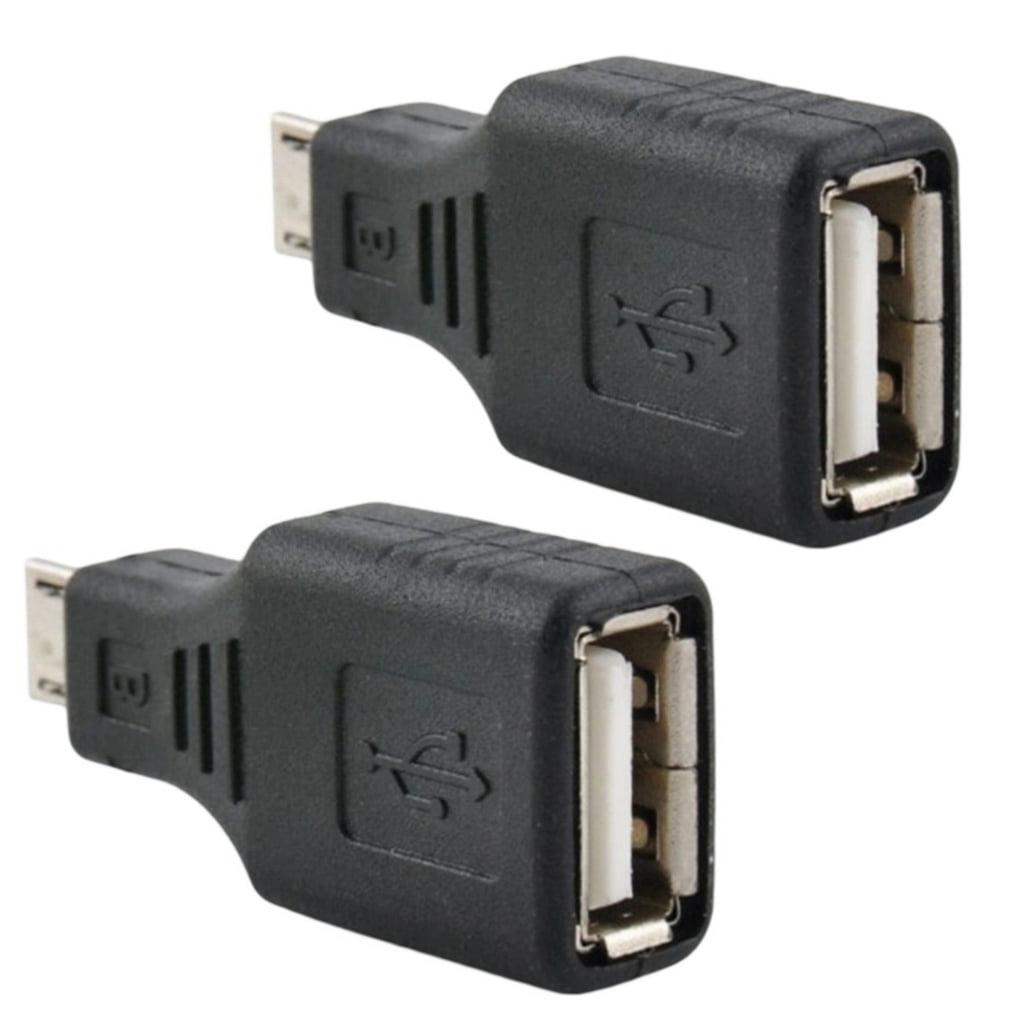 WINDLAND USB2.0Micro Male To Type A Female OTG Adapter Connectors For Portable Devices - Walmart.com