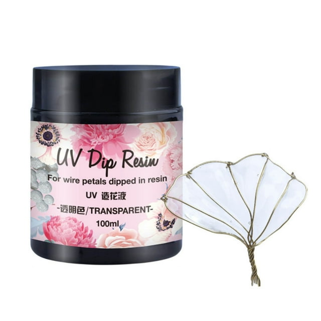 WINDLAND UV DIP Resin Glue for Wire Flower Petals Transparent Liquid Ultraviolets Curing Crystal ...