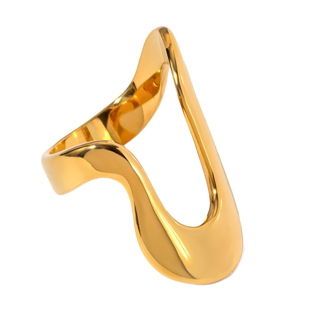 WINDLAND Unique Adjustable Size Ring Minimalist Ring Trendy Waterproof ...