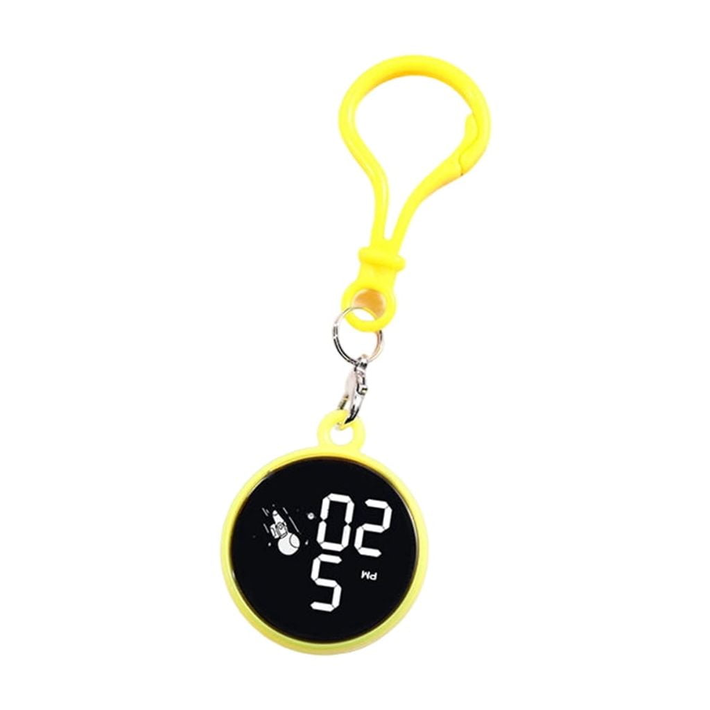 WINDLAND Unisex Electronic Hanging Watch Keychain Pocket Watch Digital ...