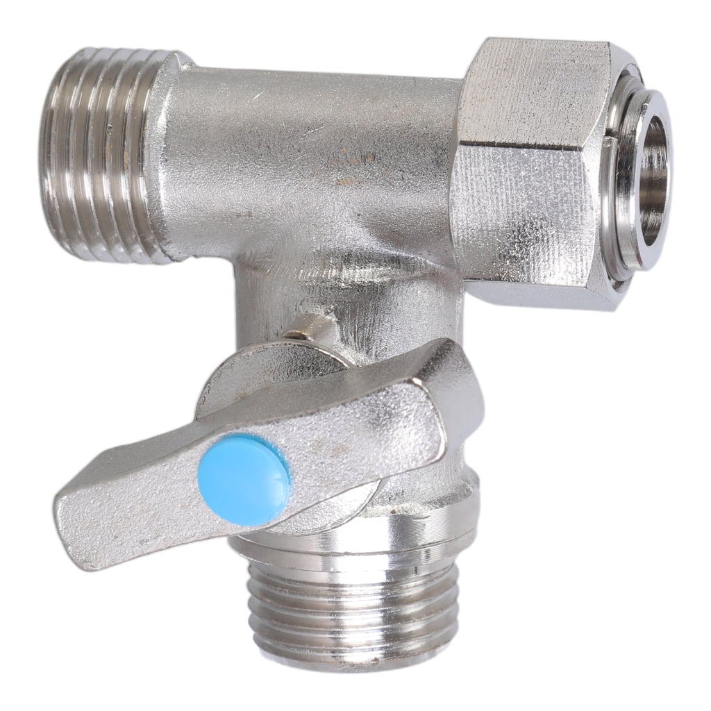 WINDLAND Universal Brass Angle Stop Valves Efficient Brass T Adapter ...