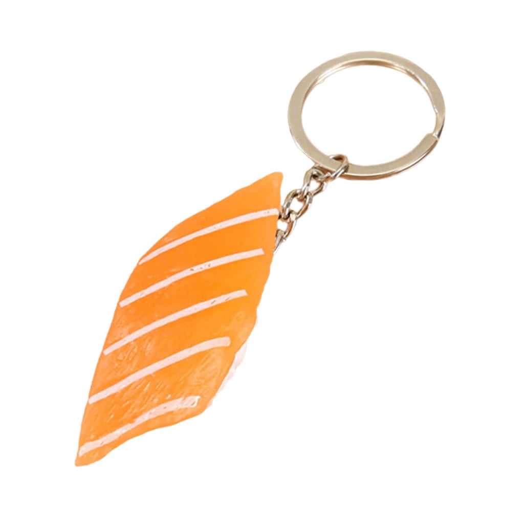 WINDLAND User Friendly PVC Salmon Sushi Keychain Safe Material for All ...