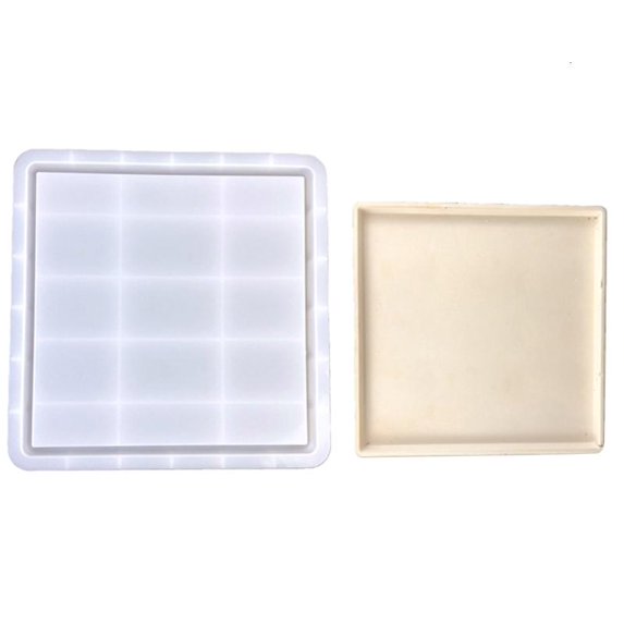 WINDLAND Versatile Silicone Mould Square Cups Tray Casting Moulds Home ...
