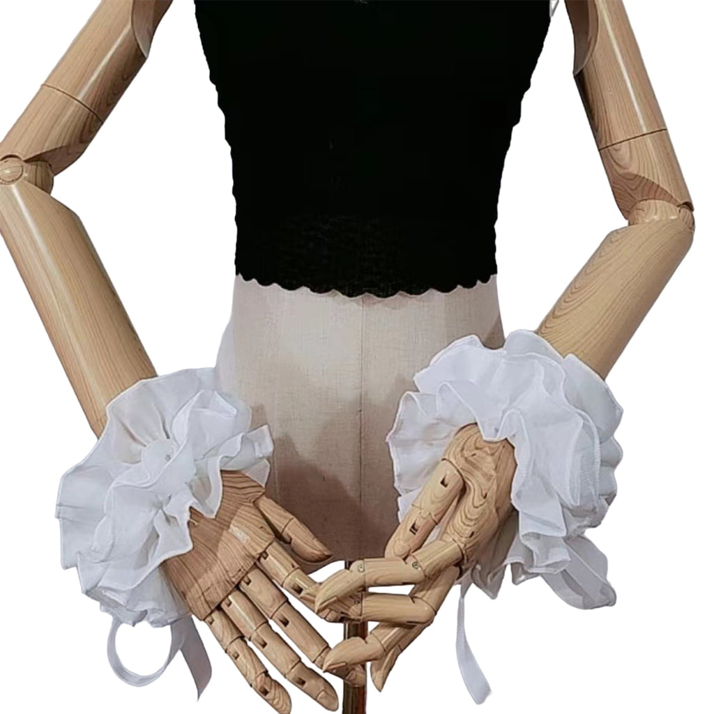 WINDLAND Victorians Costume Vintage Ruffled Neck Ruff False Collar ...