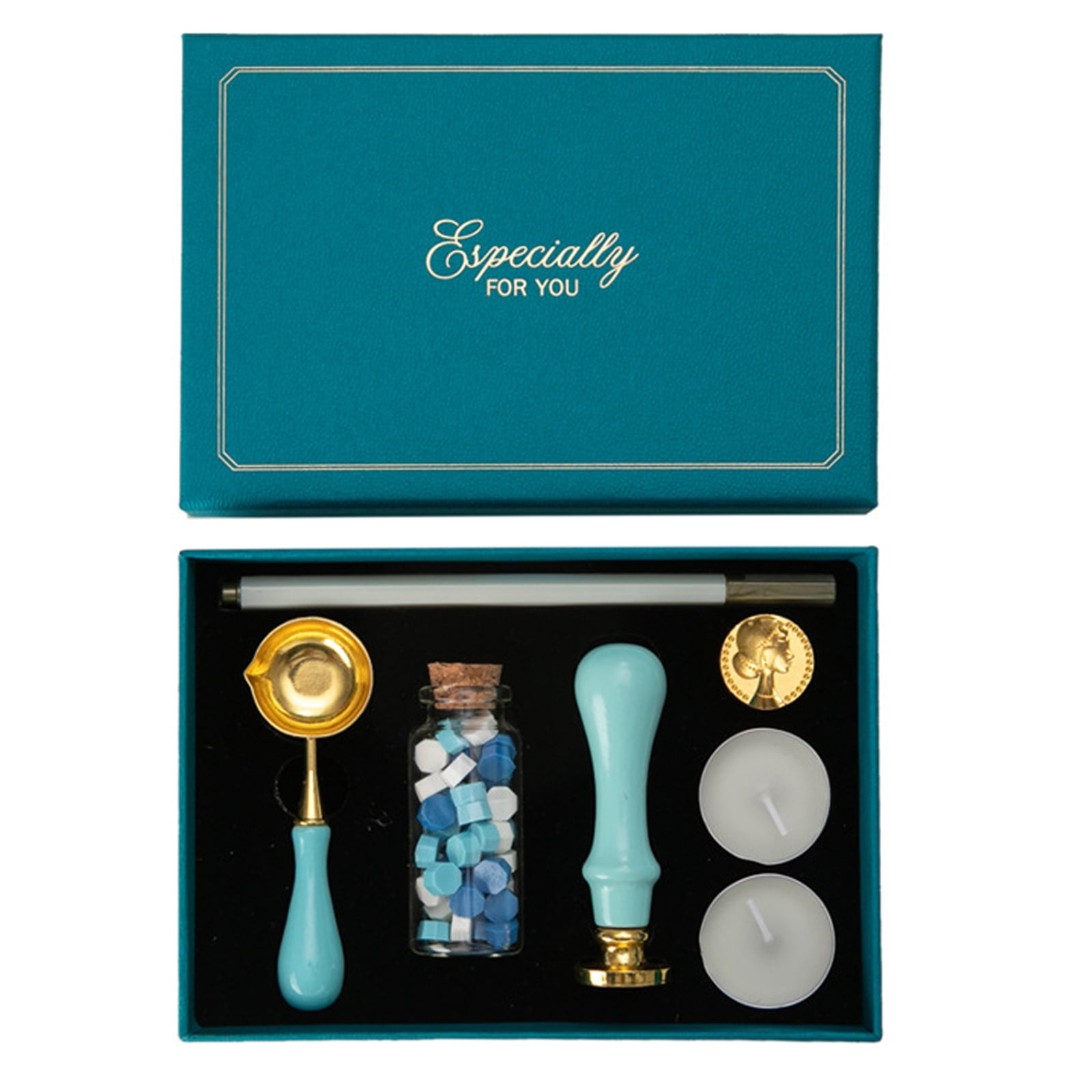 WINDLAND Vintage Fire Paint Wax Stamp Seal Set with Wax Stamp Spoon ...