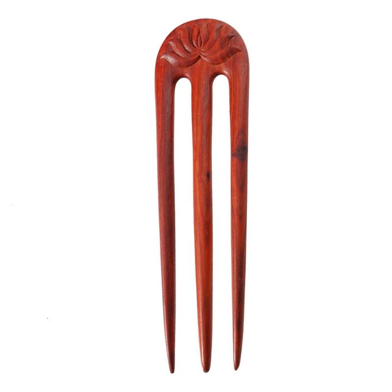 WINDLAND Vintage Hand Carved Wood Hair Stick Elegant Craftsmanship ...