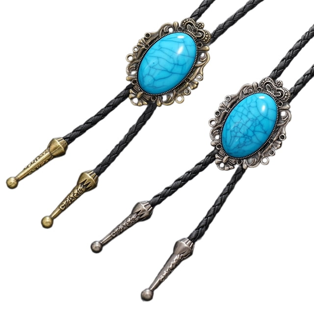 WINDLAND Vintage Turquoise Bolo Tie Western Cowboy Neck Ties Men Rodeos ...