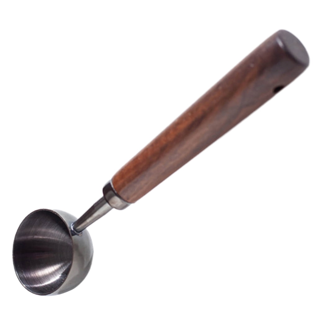 WINDLAND Vintage Walnut Wood Handle Spoon Tablespoon Coffee Powder ...