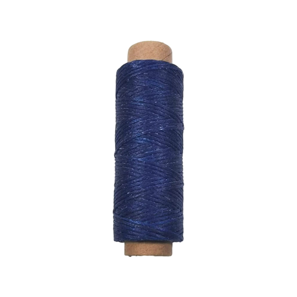 WINDLAND Waxed Thread for Leather Sewing Crafting 50m 150D Flat Waxed ...