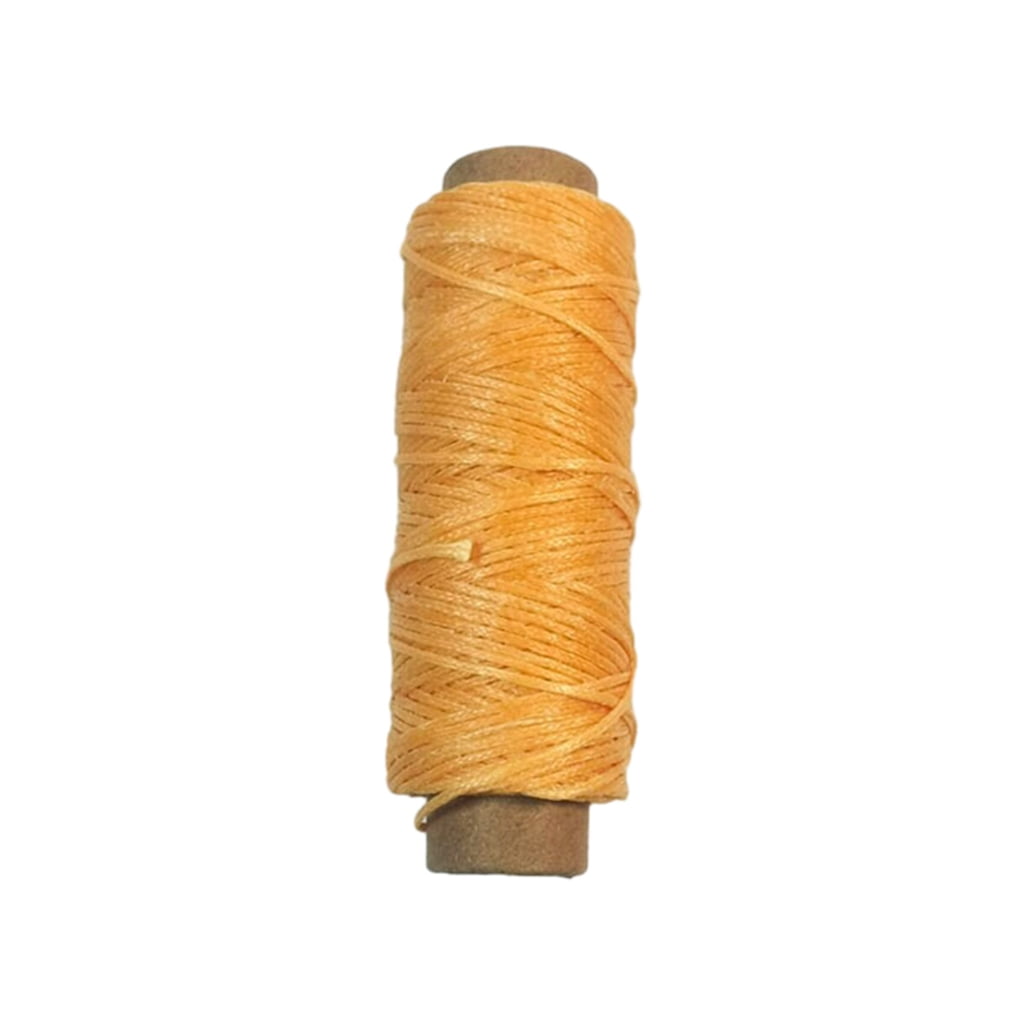 WINDLAND Waxed Thread for Leather Sewing Crafting 50m 150D Flat Waxed ...