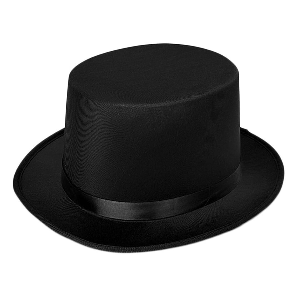 WINDLAND White Fedora Top Hat White Short Brim Magician Hat Surprise ...