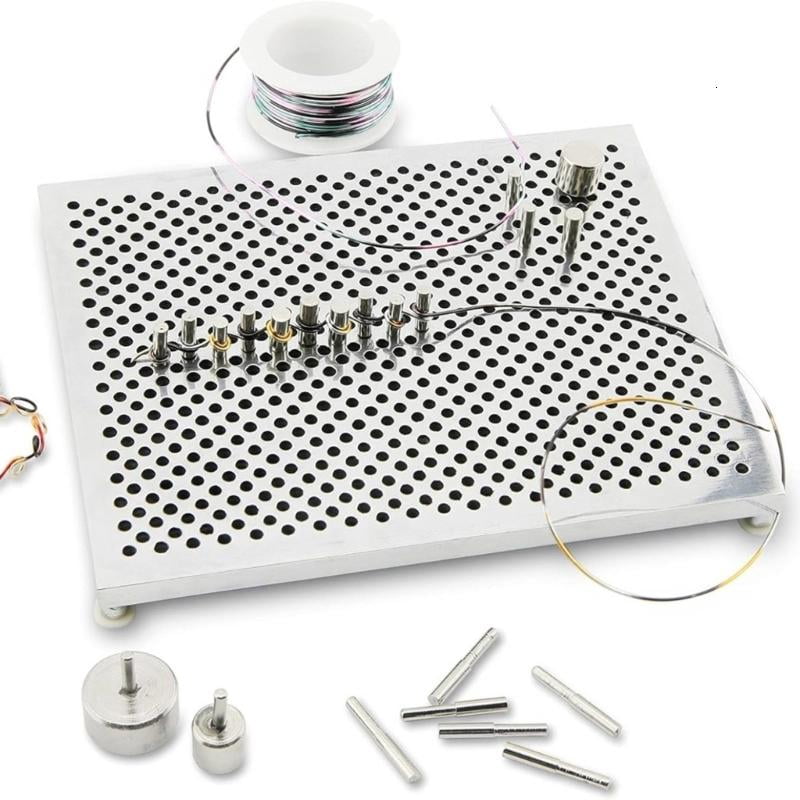 WINDLAND Wire Bending Board Aluminum Wire Jig Practical Jewelry Making ...