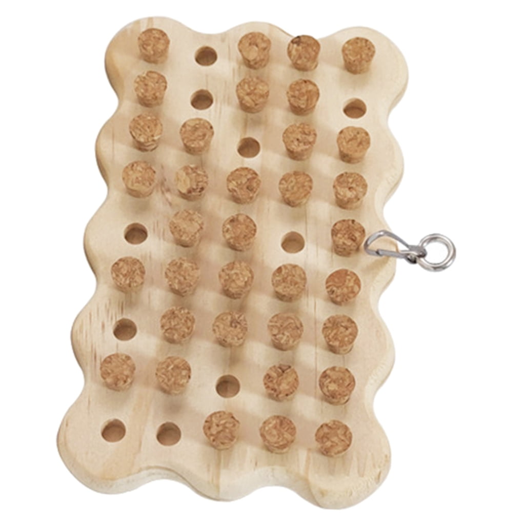 WINDLAND Wood Block Bird Toy Bird Pecking Cork Toy Parakeets Cages ...