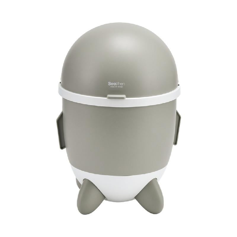 WINDLAND for Creative Rocket Trash Can Household Rubbish Bin Plastic ...