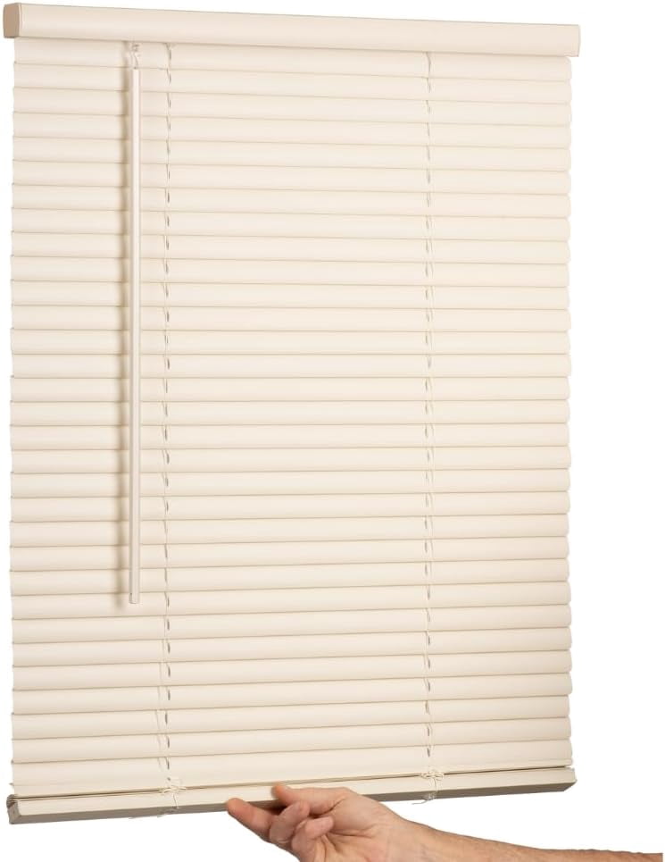 & WINDOWARE Cordless Mini Blind, 1" Vinyl Slats, 58" Wide x 48" Long ...