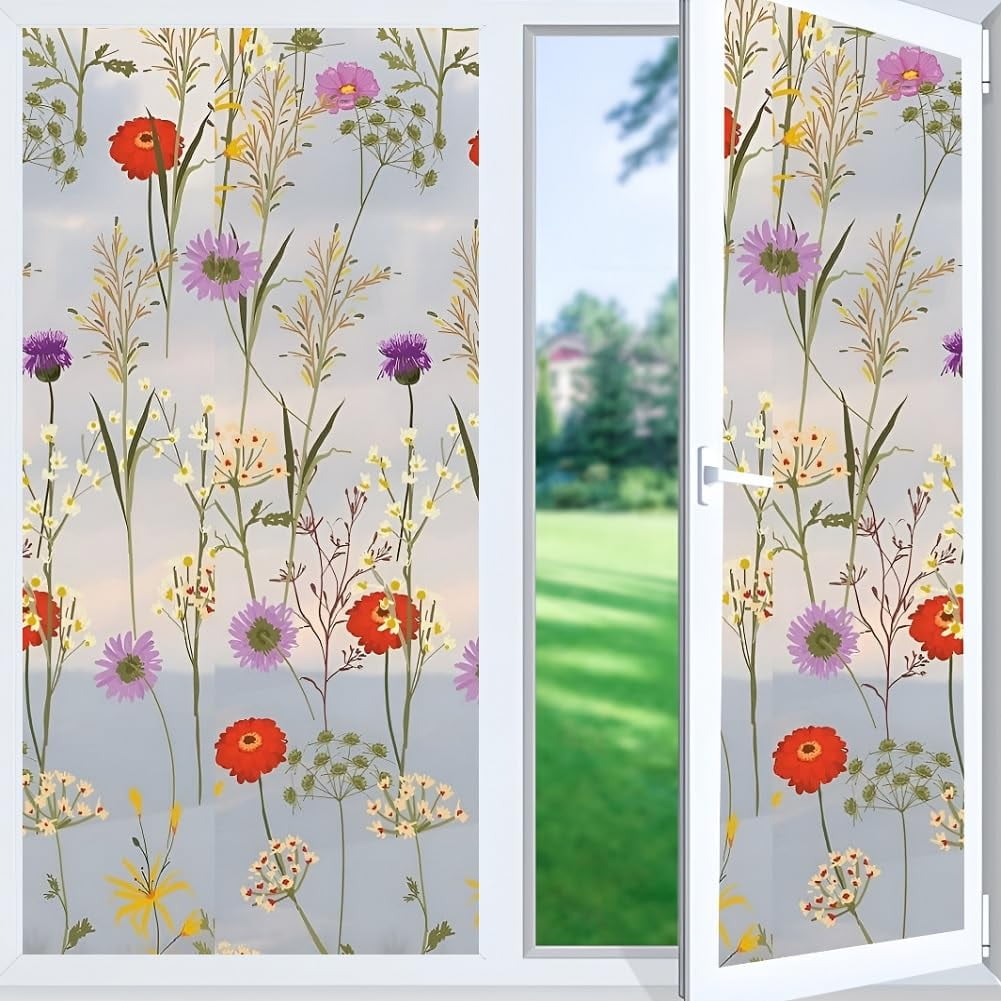 WINDOWX Vinyl Frosted Window Self Adhesive Privacy Glass Film for ...