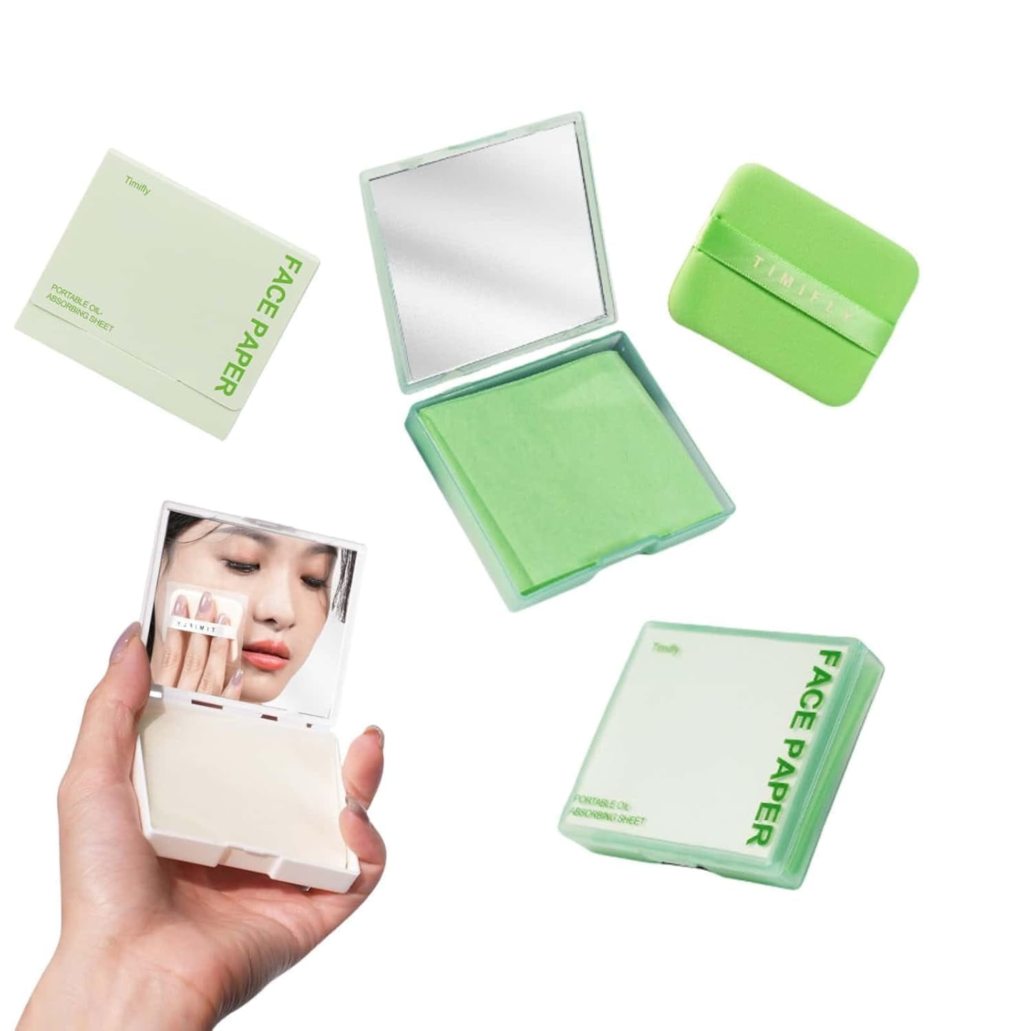 WINDSELL 100 Pcs Face Blotting Paper for Oily Skin Natural Bloating ...