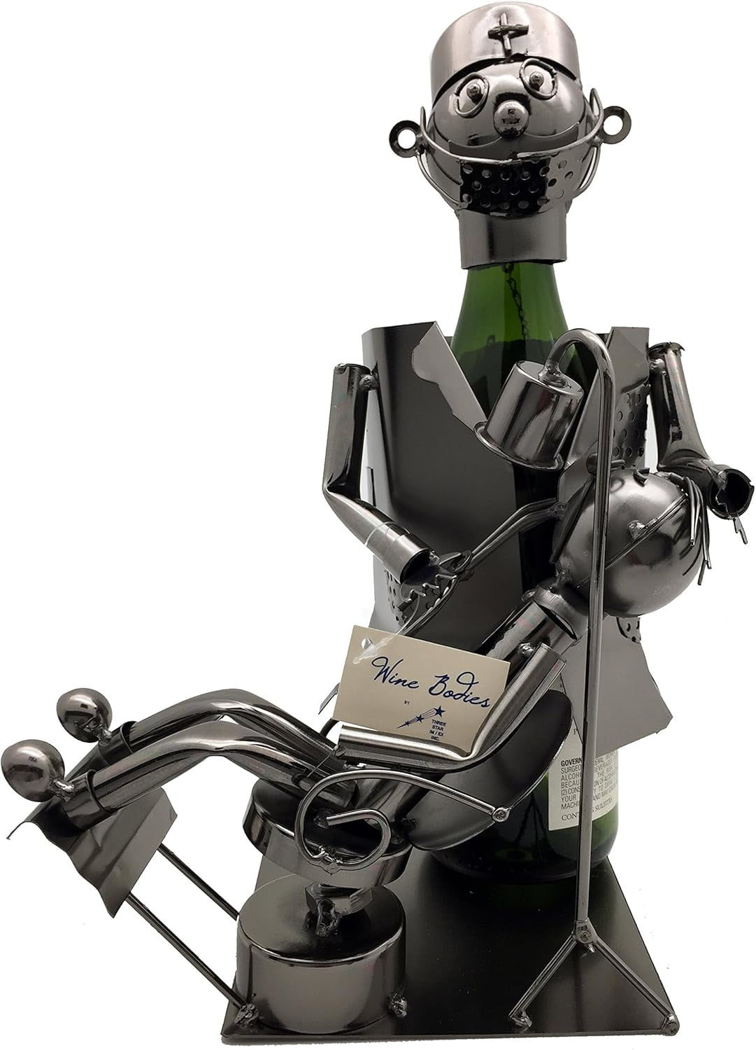 WINE BOTTLE HOLDER DENTIST Character Wine Caddy - Walmart.com