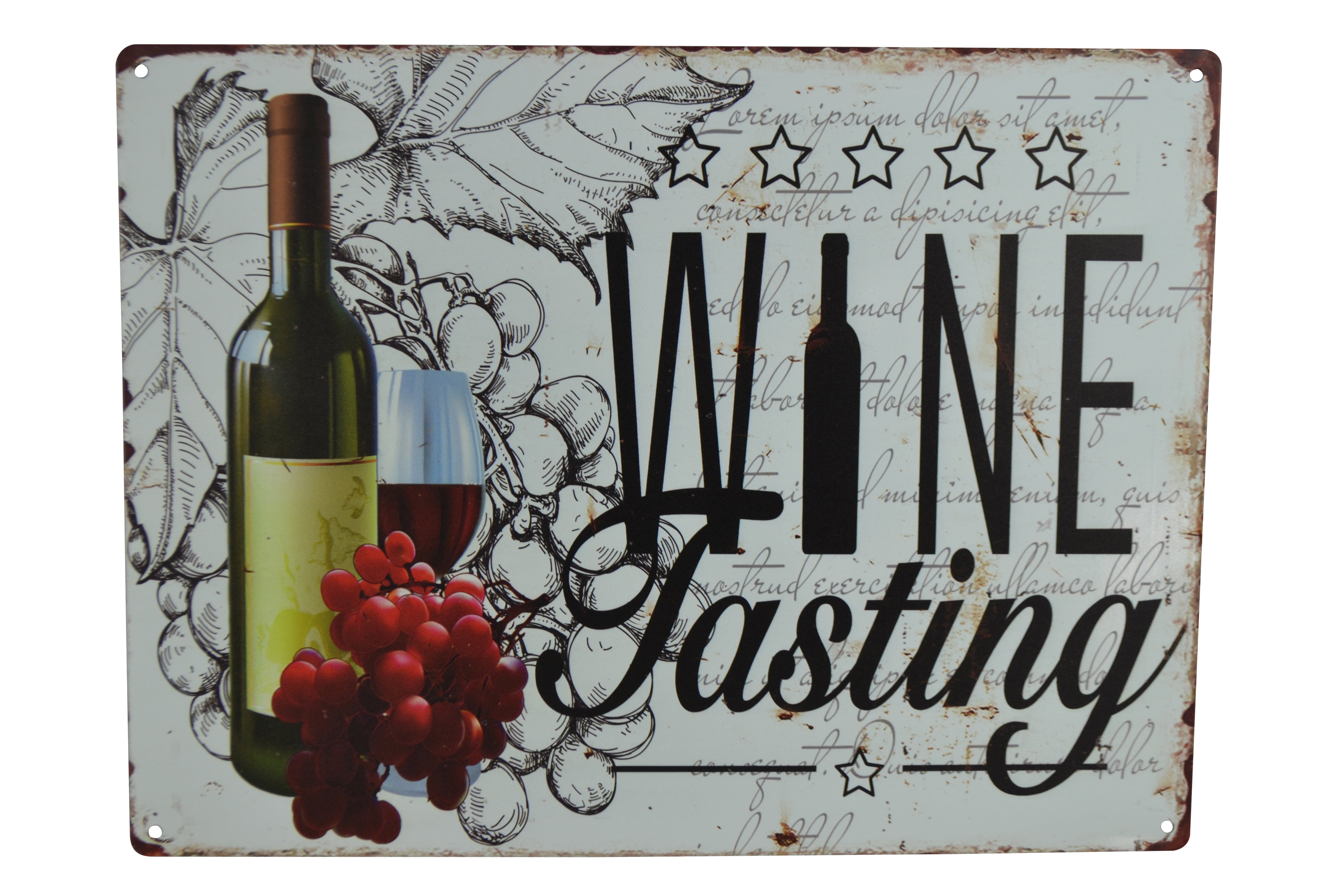WINE TASTING Metal Wine Sign - Walmart.com