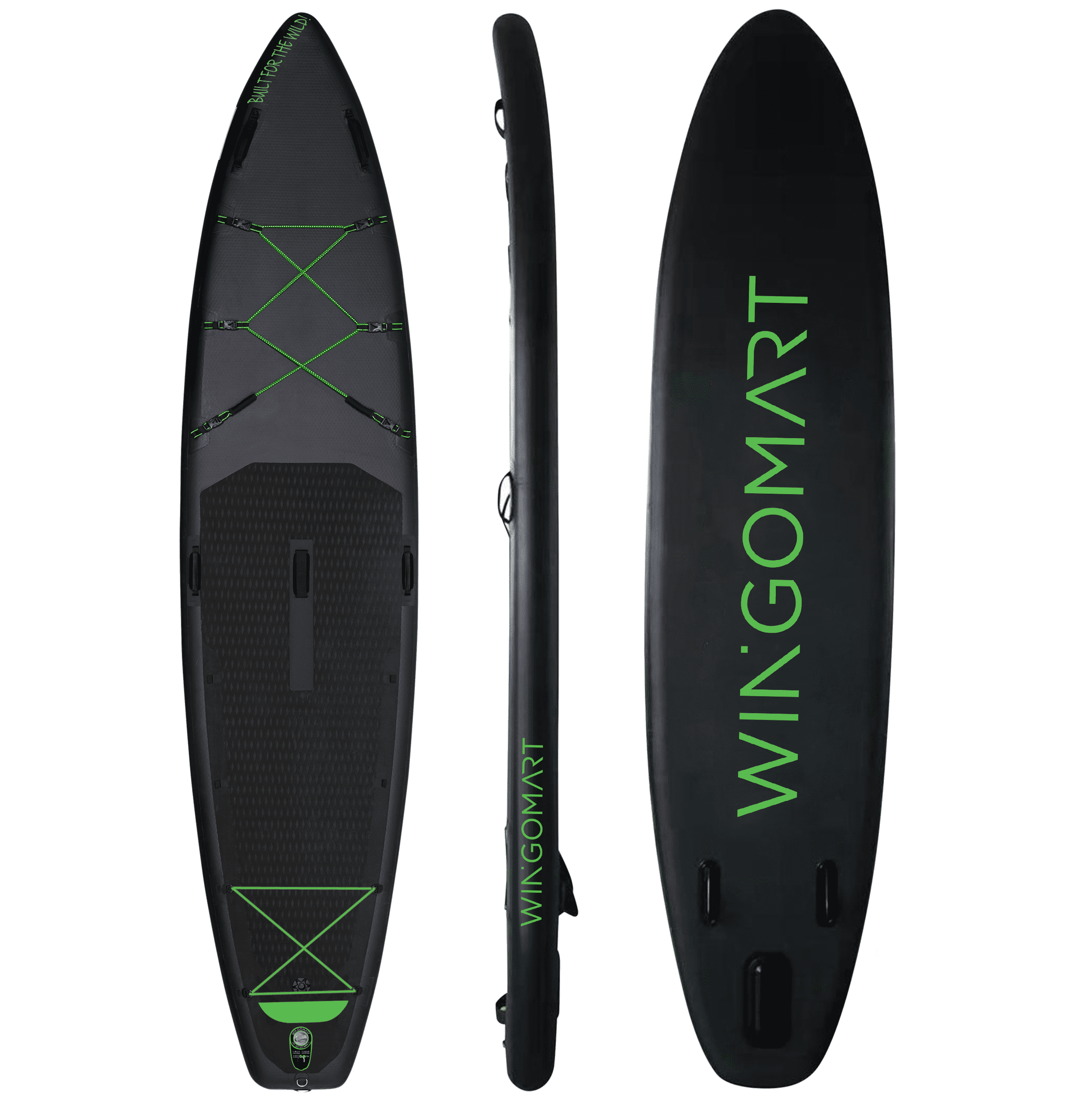 WINGOMART ELITE BLACK XXL 12FT Inflatable Stand up Paddle Board 12'x30 ...