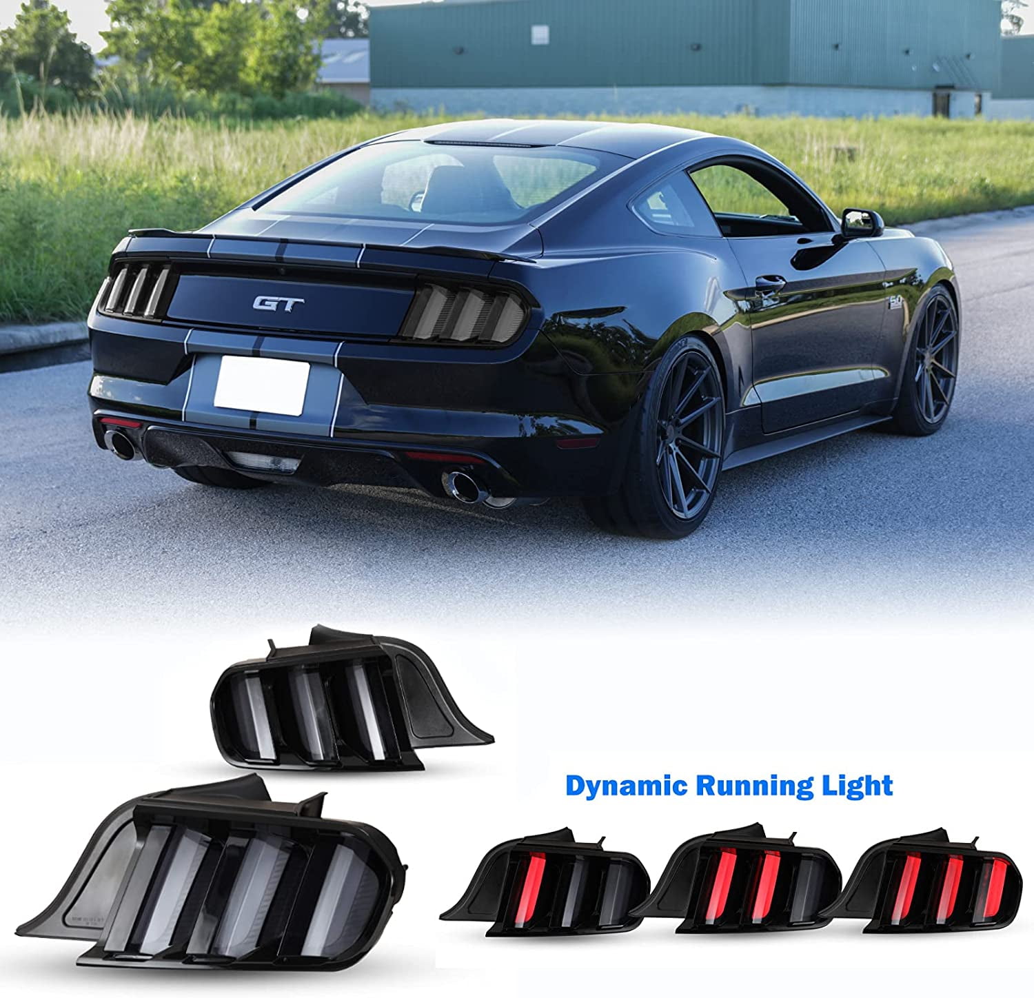 WINJET Lights Euro Style Compatible with 2015-2022 Ford Mustang LED ...