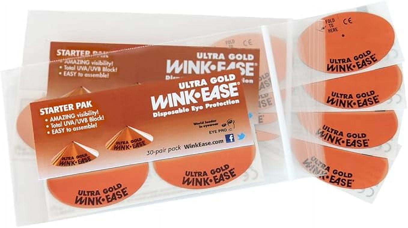 WINK EASE Disposable Tanning Goggles, UV Eye Protection, Medical Grade ...