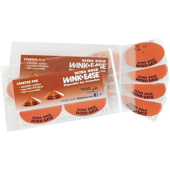 WINK EASE Disposable Tanning Goggles, UV Eye Protection, Medical Grade ...