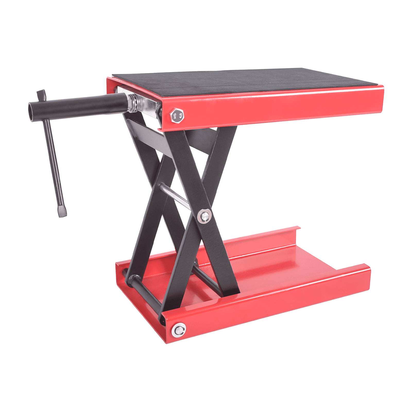 WINMAX 1100 lb Motorcycle Bike Adjustable Height Scissor Wide Deck Lift ...