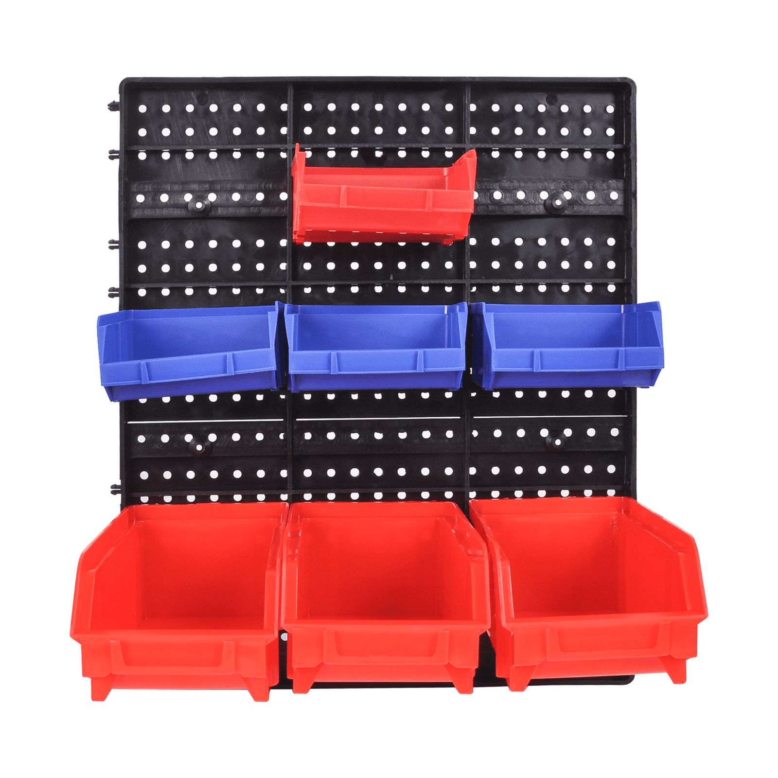 WINMAX AUTOMOTIVE TOOLS 31 Pieces Wall Mounted Storage Bins Parts Rack ...