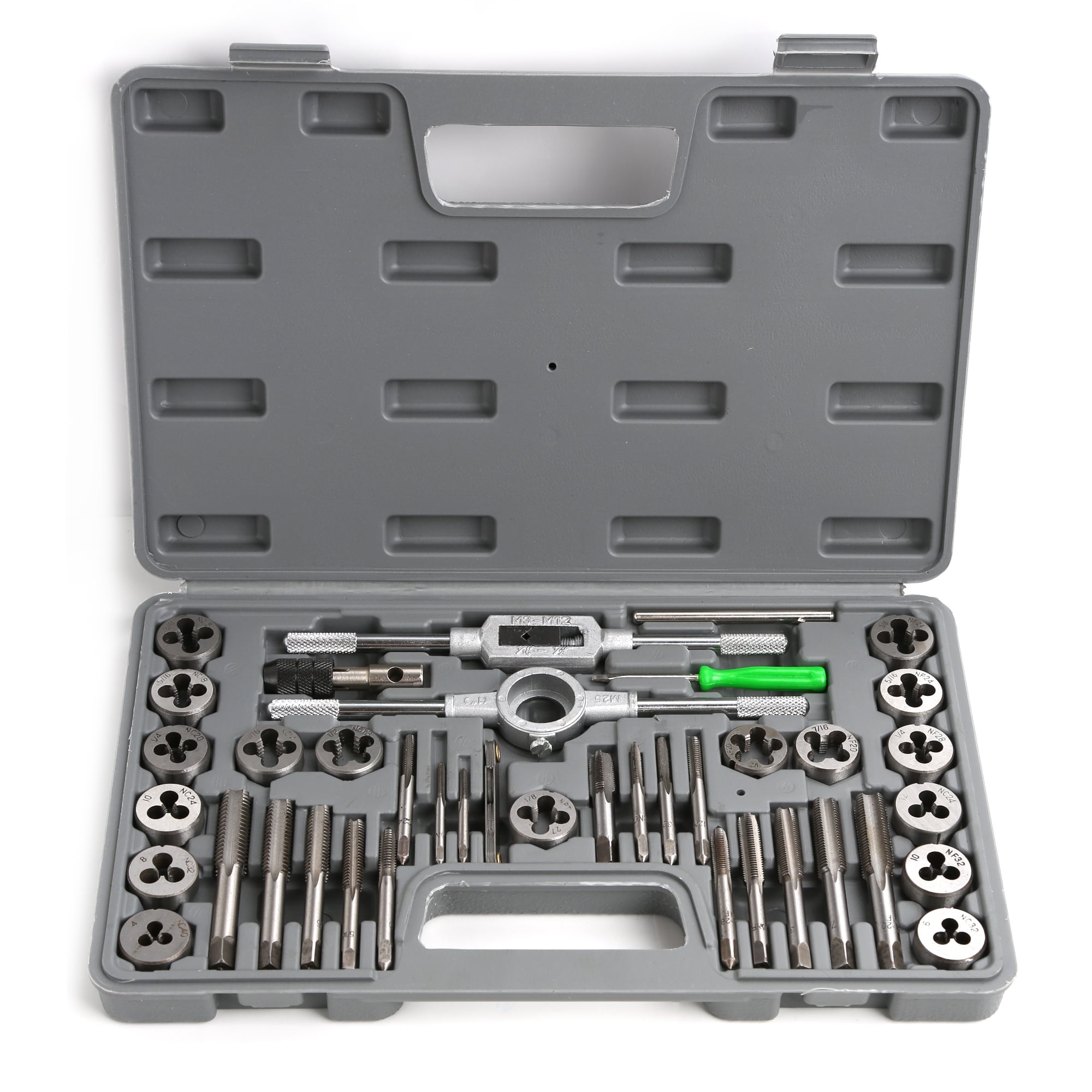 WINMAX AUTOMOTIVE TOOLS 40 Pieces SAE Tap and Die Set Thread Renewing ...