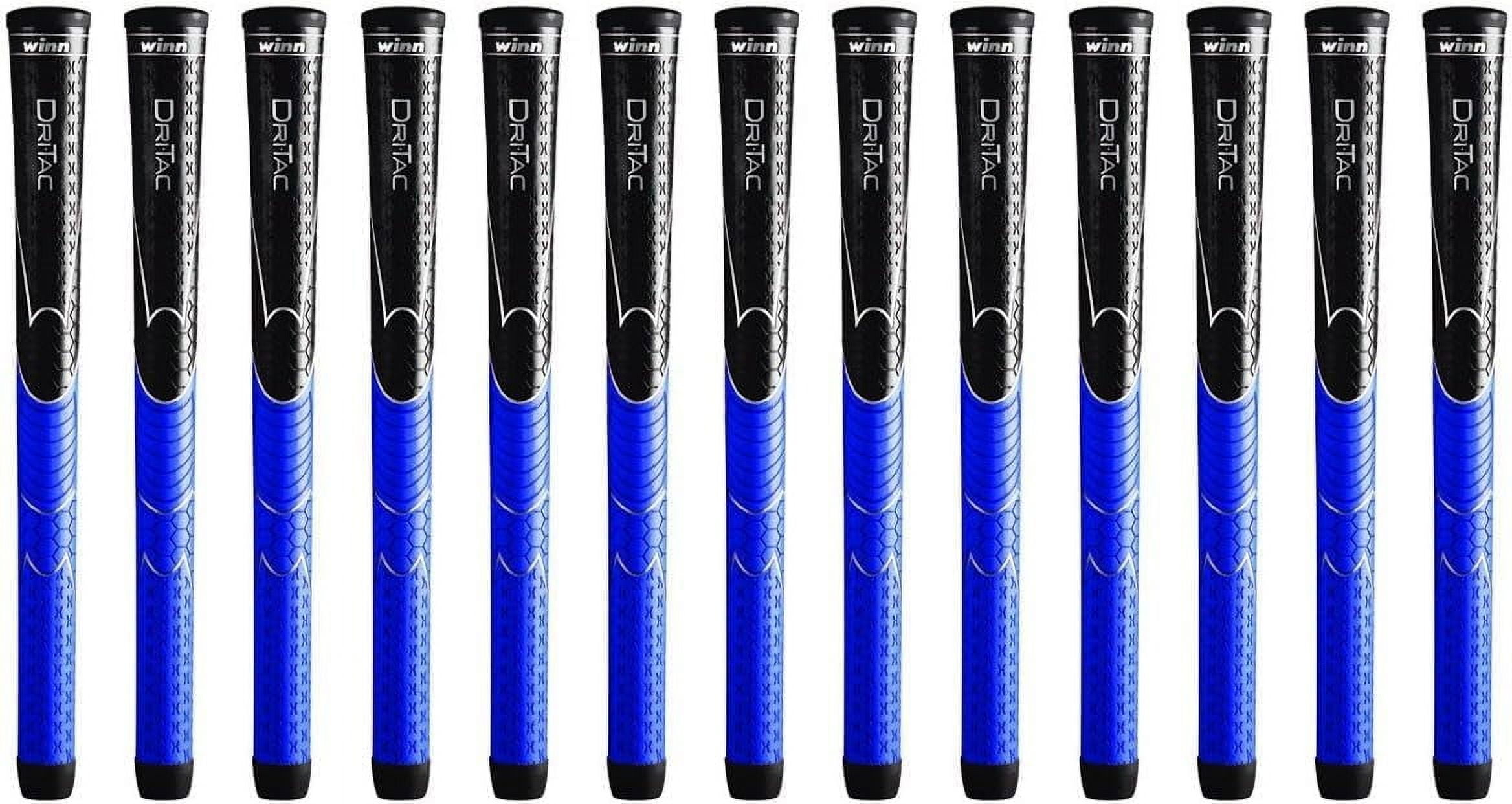WINN DRI-TAC MIDSIZE 13 Pieces Black/Blue Golf Grip - Walmart.com