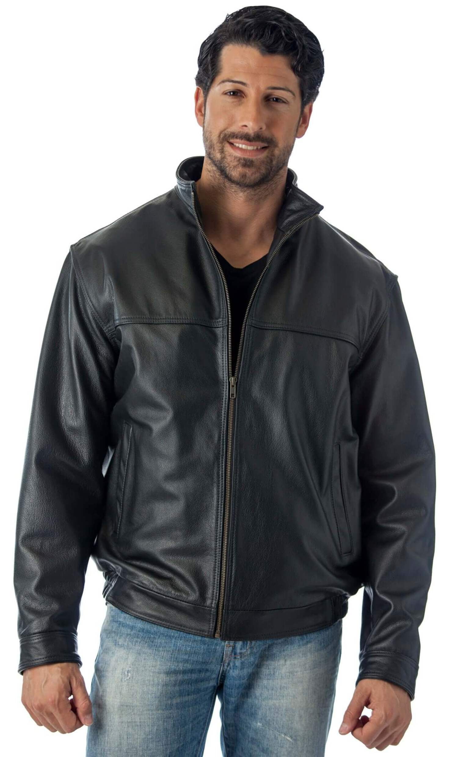 WINNERS LEATHER JACKET UNION MADE IN USA (Small, BLACK) - Walmart ...