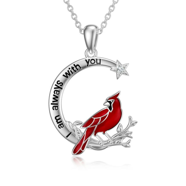 WINNICACA Mothers Day Gifts S925 Sterling Silver Cardinal Necklace for ...