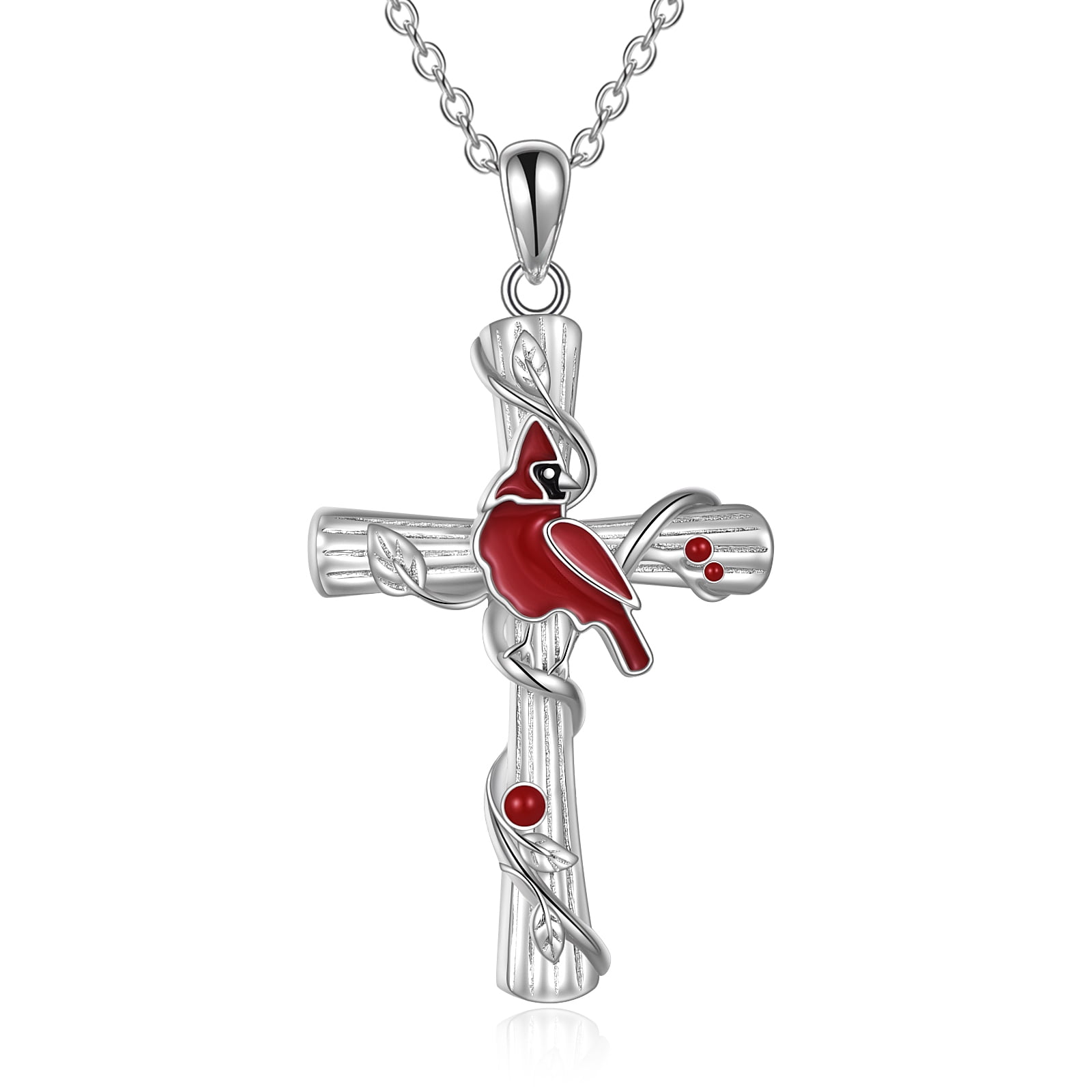 WINNICACA Cardinal Gifts for Women S925 Sterling Silver Red Cardinal ...