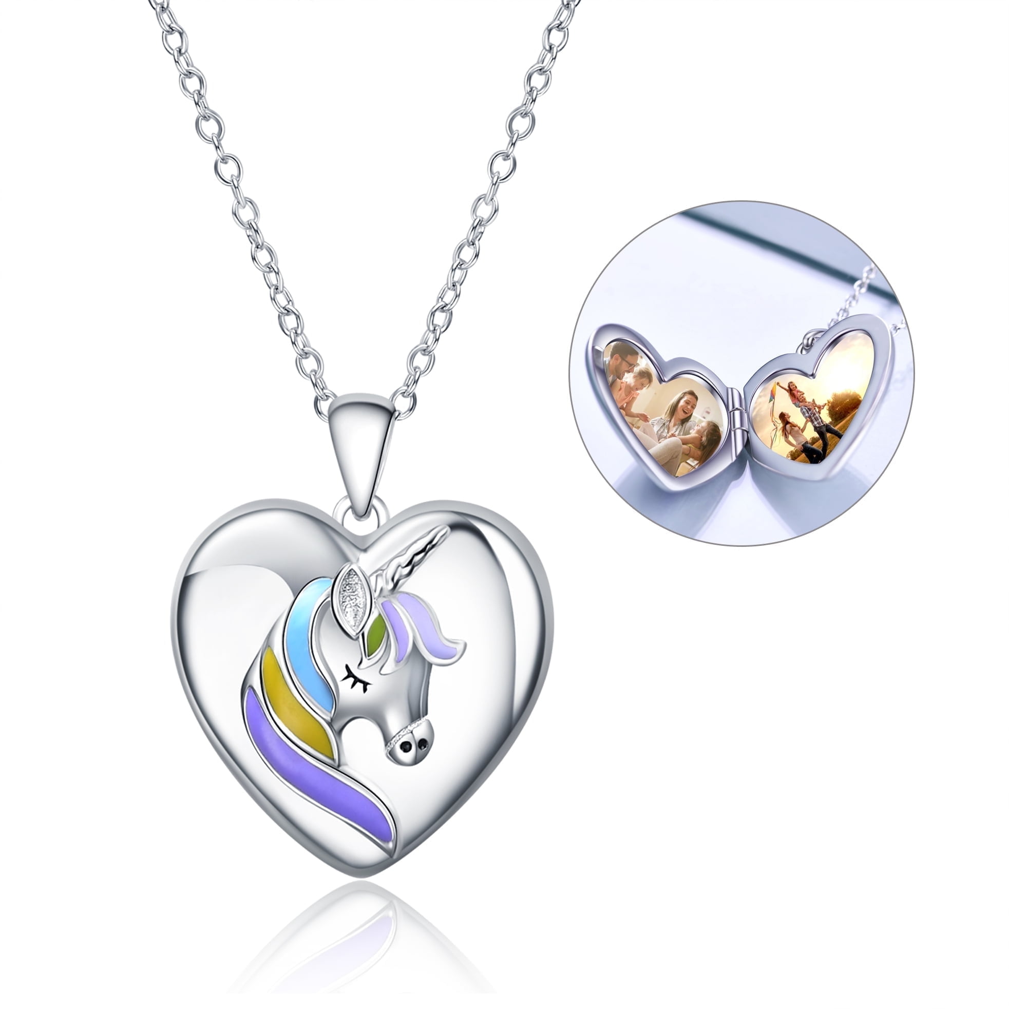 WINNICACA Mother's Day Gifts for Daughter Sterling Silver Heart Lockets ...