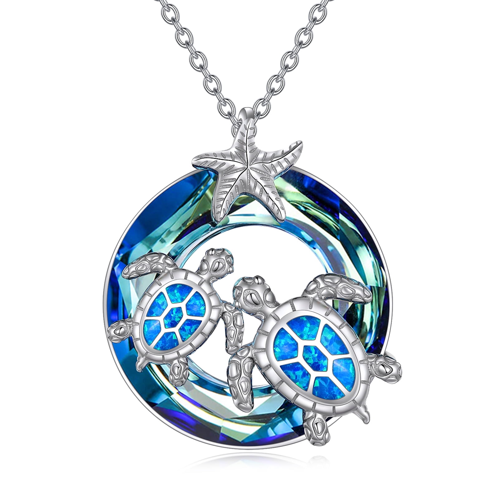 WINNICACA Christmas Gifts for Women 925 Sterling Silver 2 Sea Turtles ...