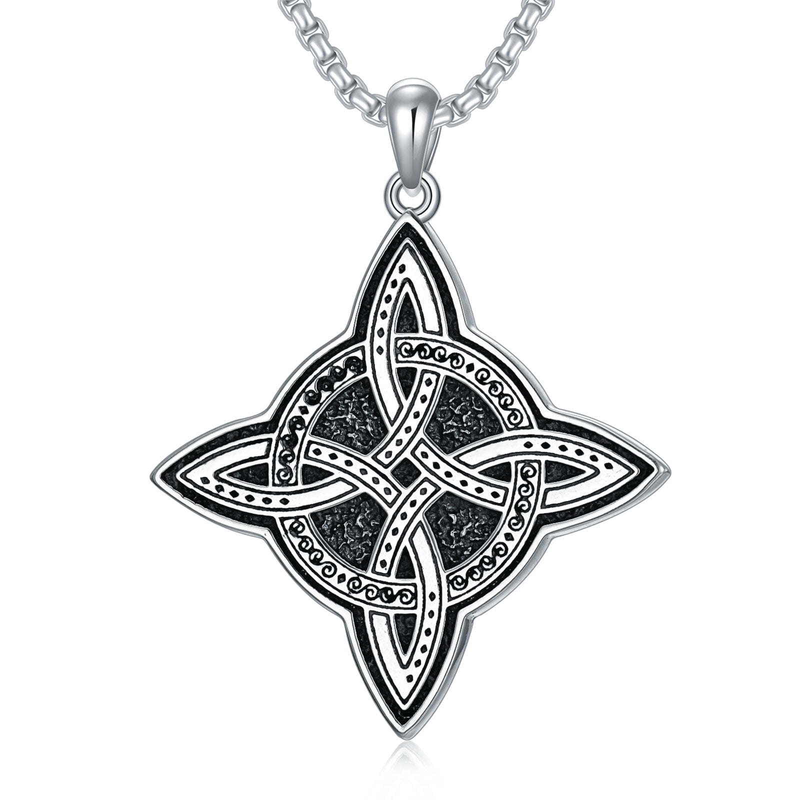 WINNICACA Christmas Gifts Witches Knot Necklace for Men S925 Sterling ...