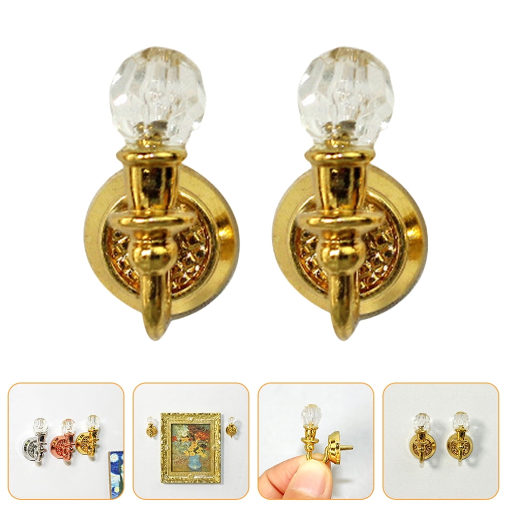 LEORX Decorative Small Lamps Mini Wall Light Alloy Toy Enthusiasts ...