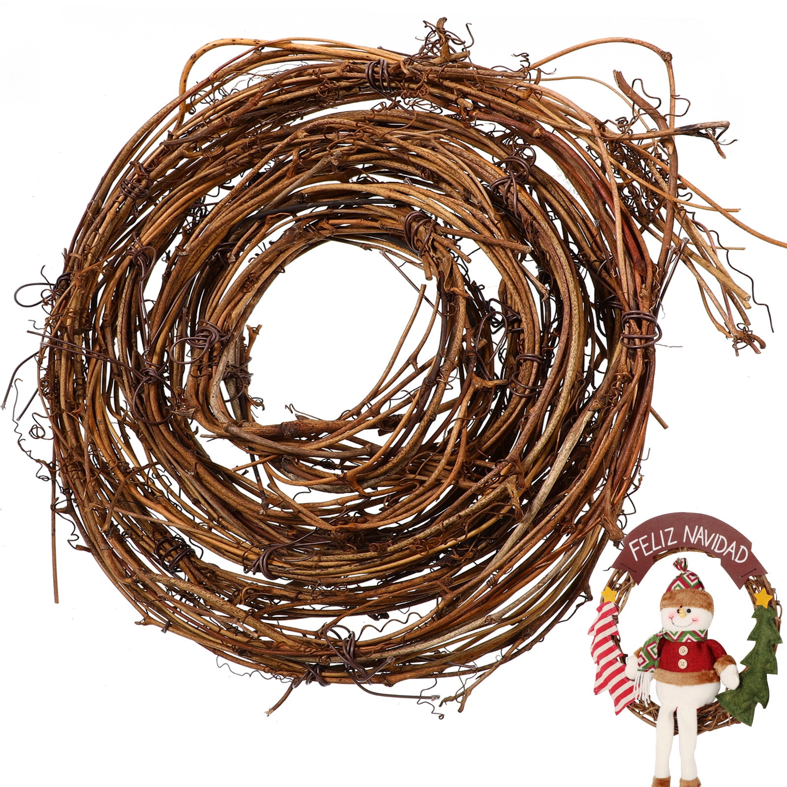WINOMO 1 Roll Twig Garland Christmas DIY Crafts Natural Grapevine Twig ...