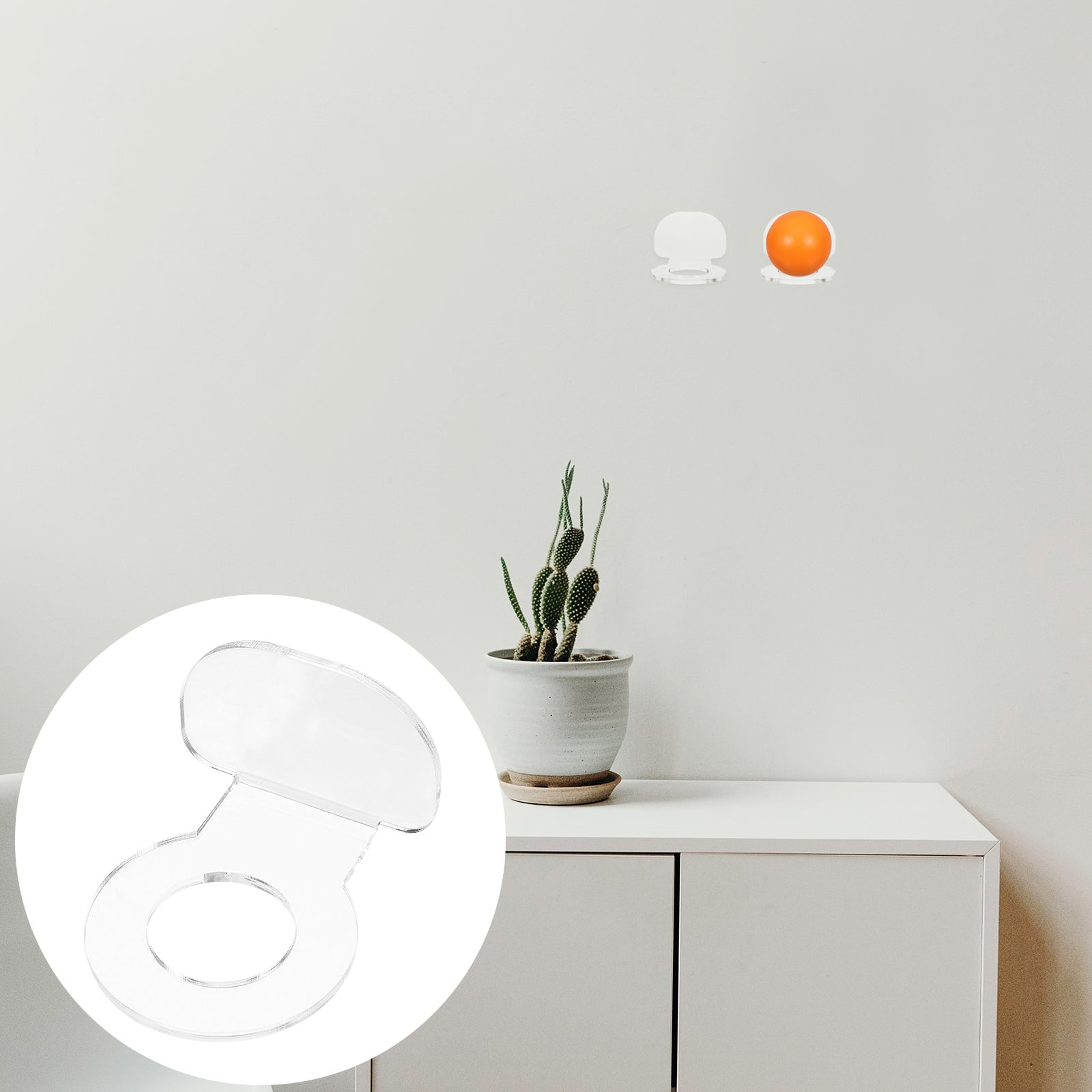 WINOMO 1 Set Acrylic Wall Mount Softball Racks for Small Balls Display ...