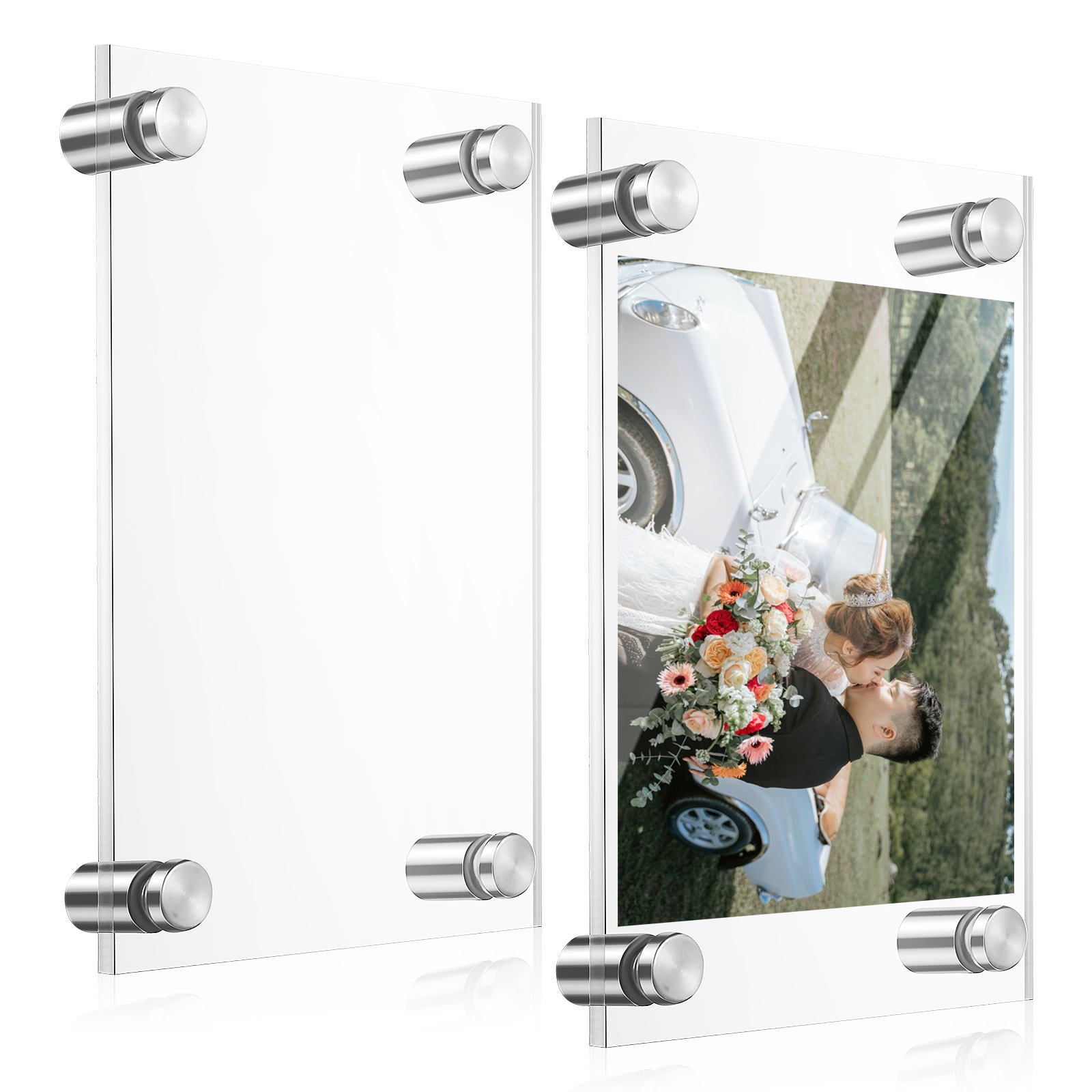 WINOMO 1 Set Desktop Photo Frame Acrylic Clear Display for Home Decor ...