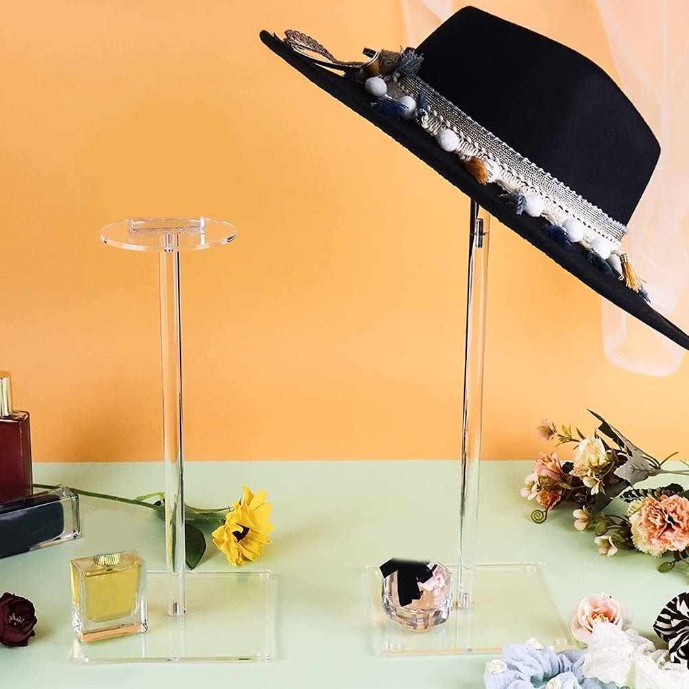 WINOMO Floor-Standing Hat Display Stand Hat Display Stand Acrylic ...