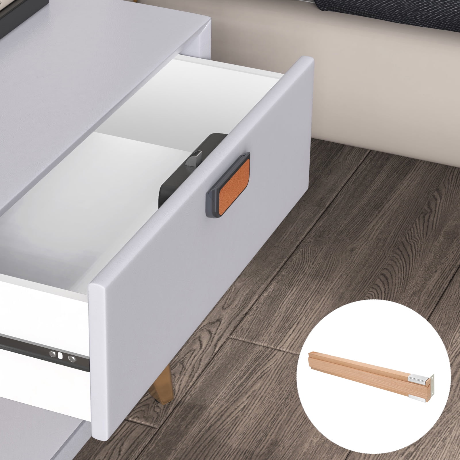 WINOMO Cabinet Side Hidden Slide Rail for Furniture Parts with Low ...