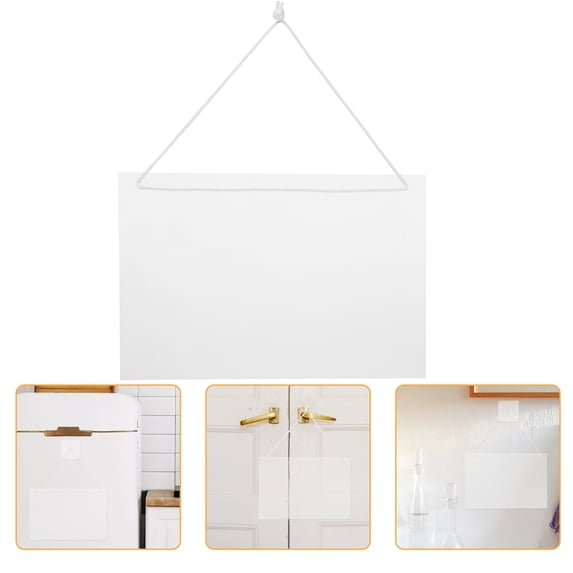 LEORX 1Set Transparent Acrylic Memo Board with Lanyard Office Supply ...