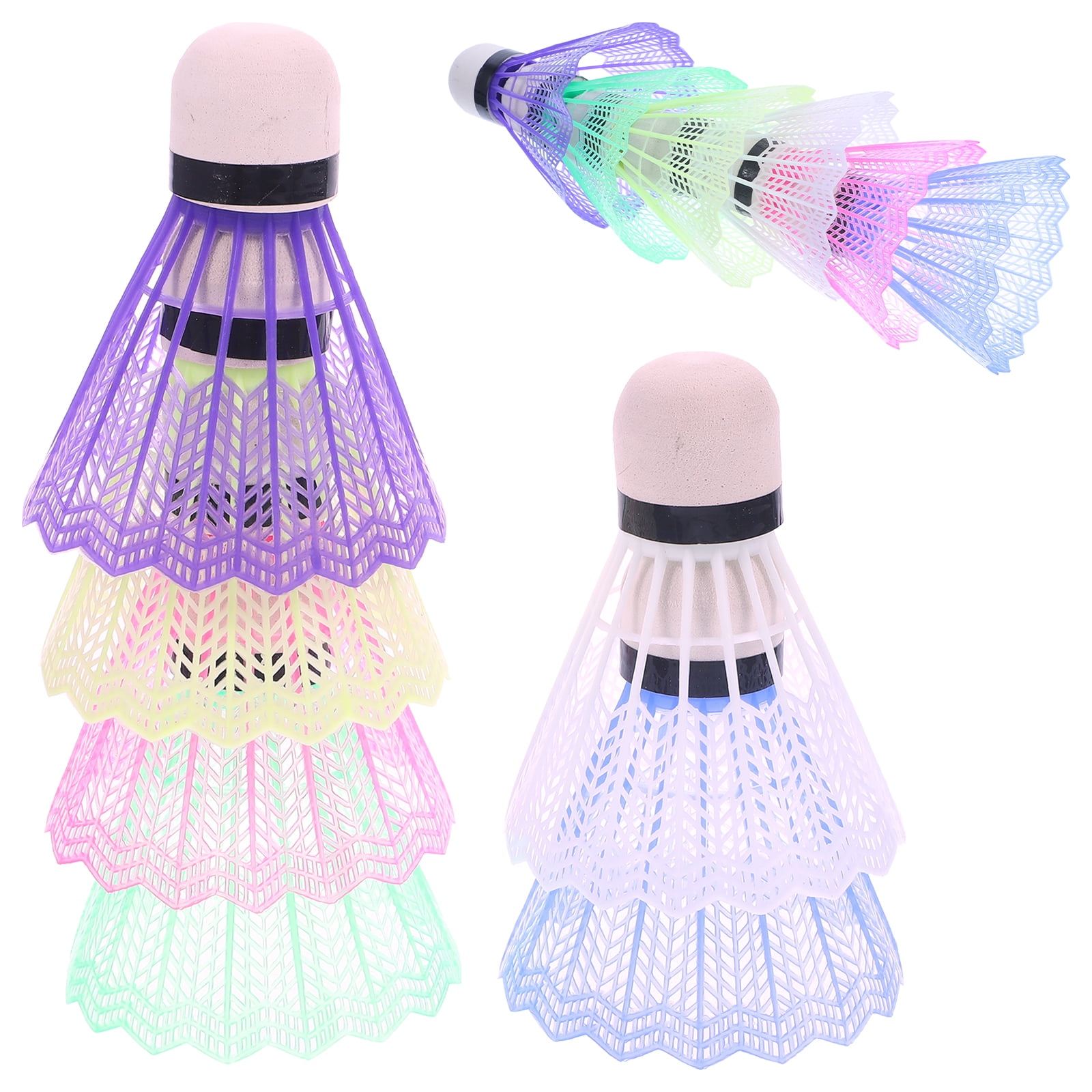 WINOMO 12-Pack Nylon Badminton Shuttlecocks for Training, Plastic with ...