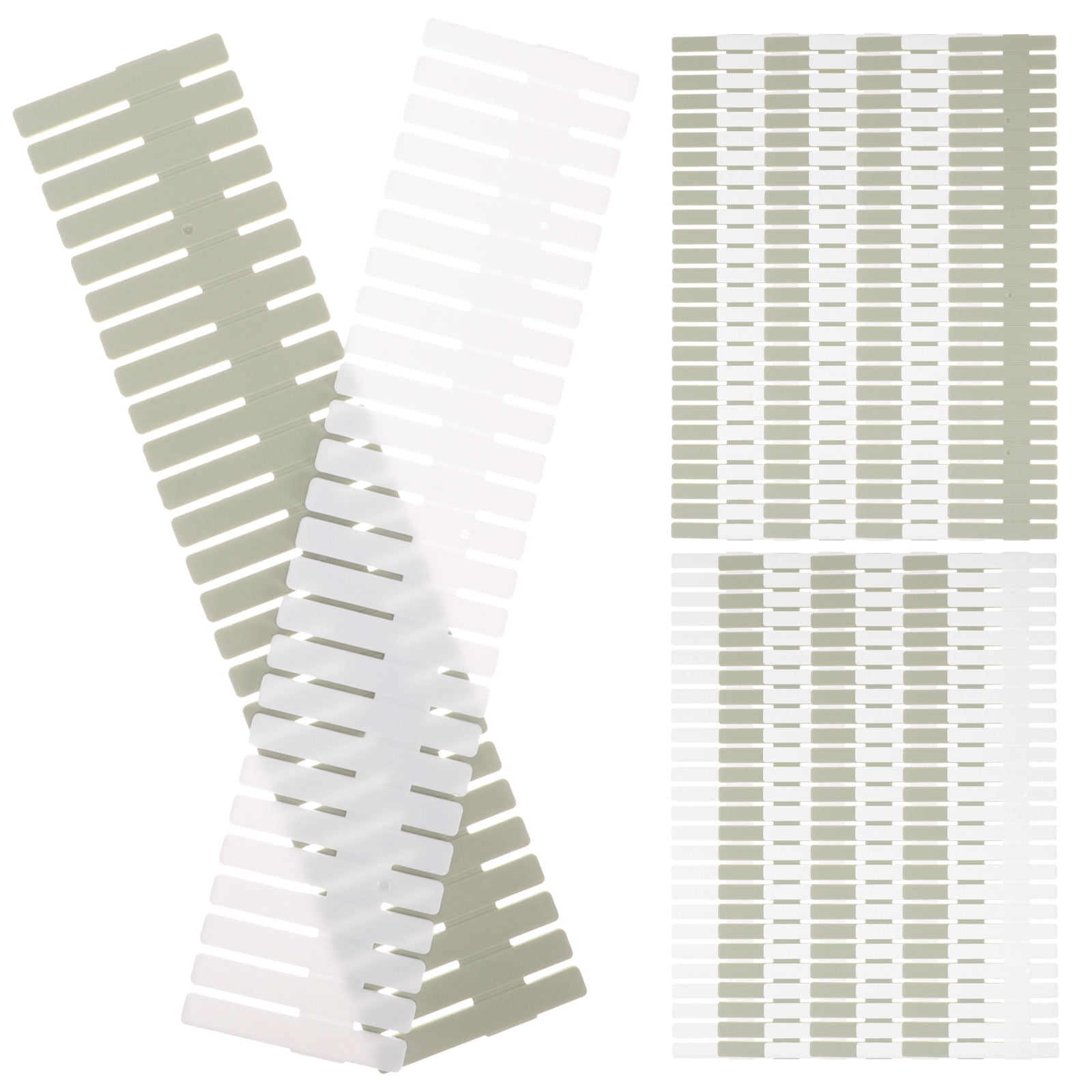 WINOMO 16Pack Clear Drawer Dividers Plastic Rectangular Space Saving ...